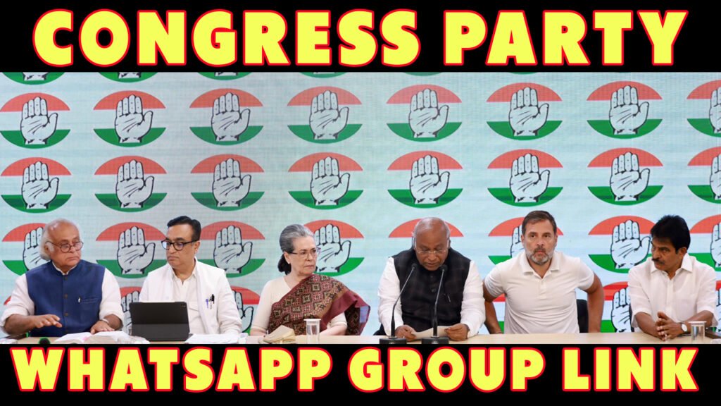 950+ Congress Party Whatsapp Group Link Join 2026