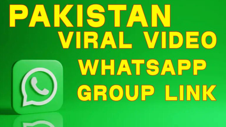Pakistan Viral Video WhatsApp Group Link - Groupsor Link Whatsapp Group and Telegram Group Link